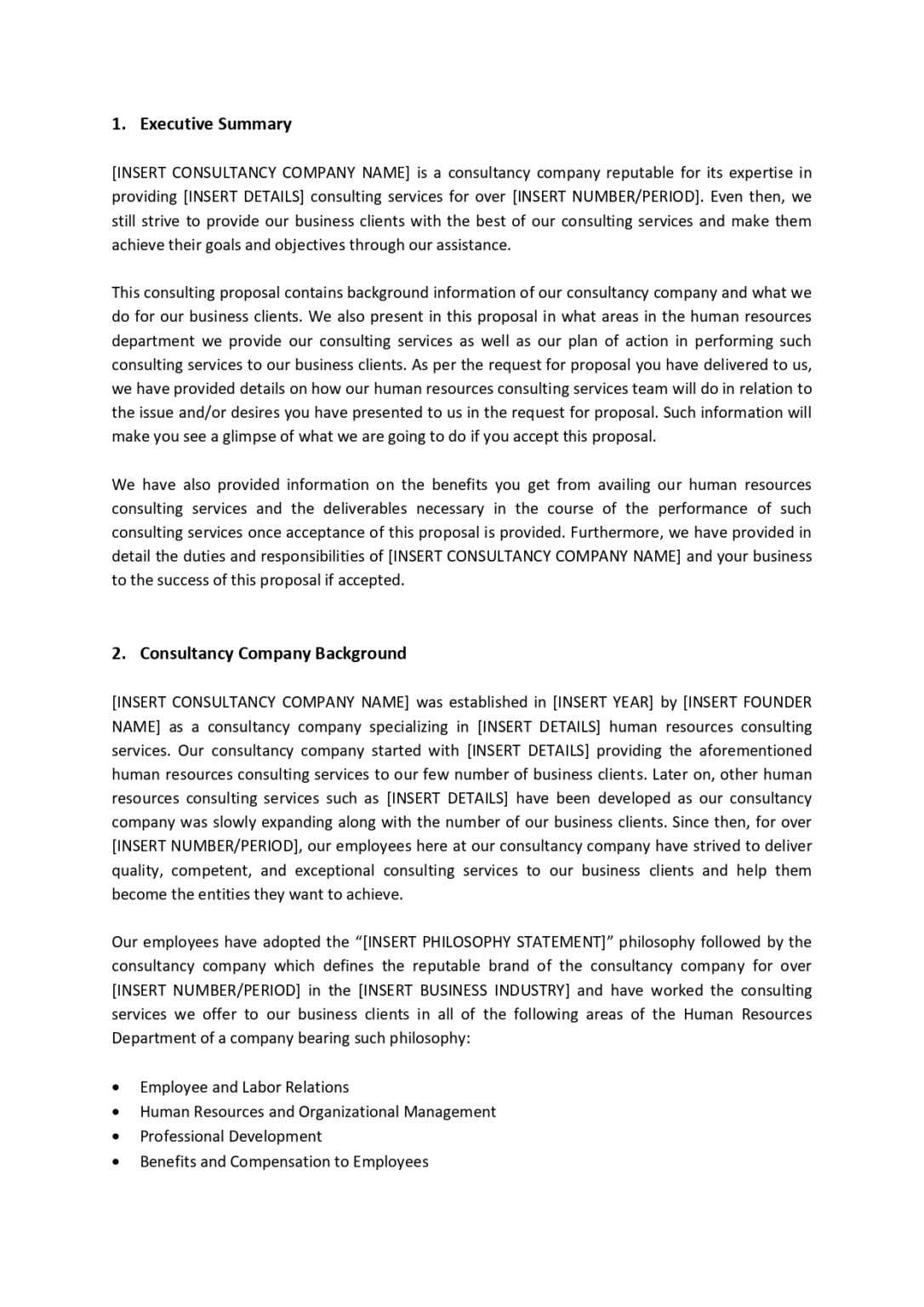 HR Consulting Proposal Template - MbcVirtual