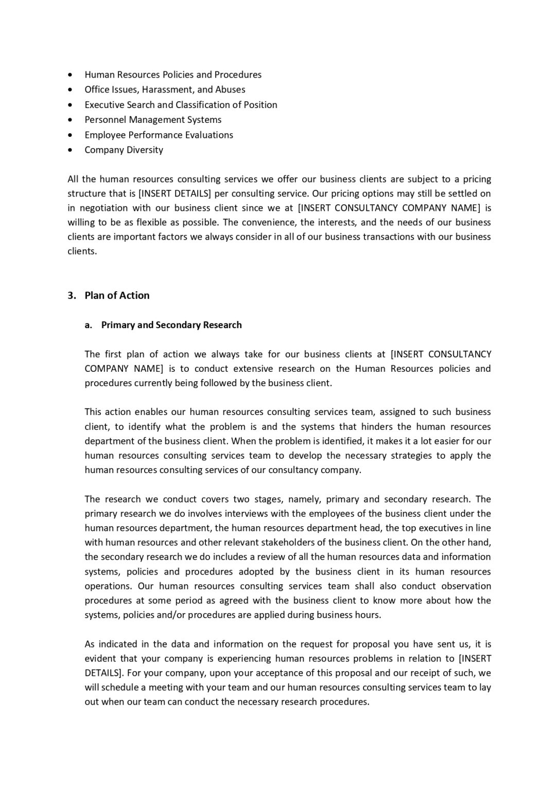 HR Consulting Proposal Template - MbcVirtual