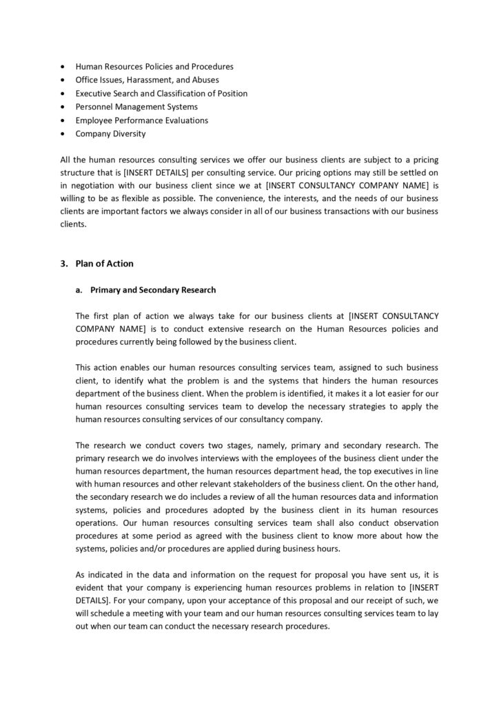 HR Consulting Proposal Template - MbcVirtual