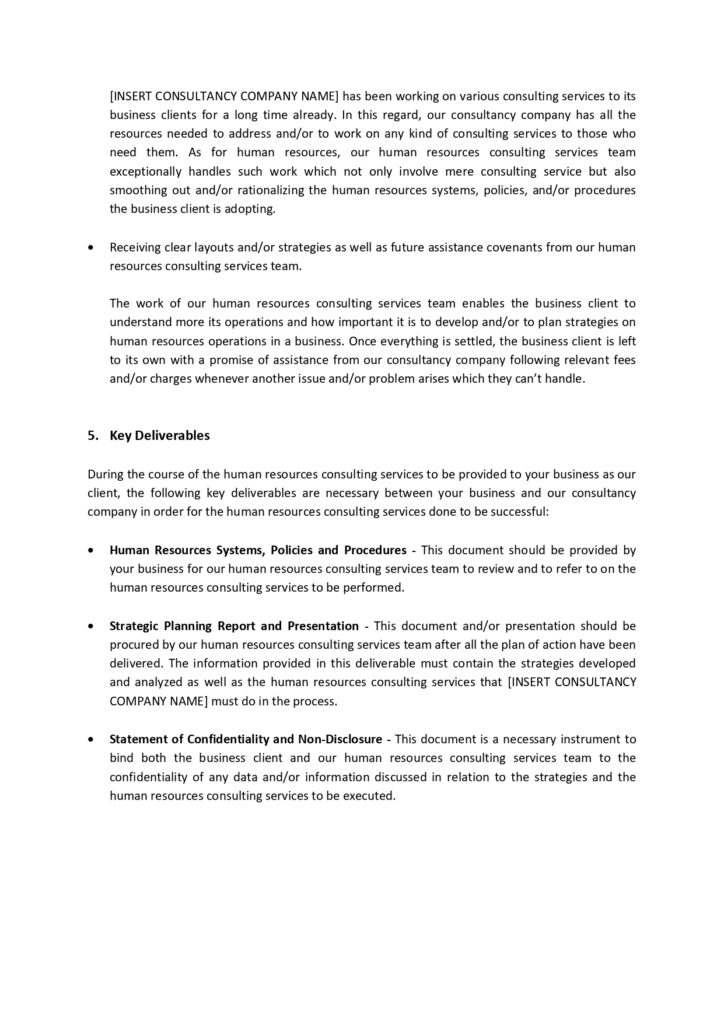 HR Consulting Proposal Template - MbcVirtual