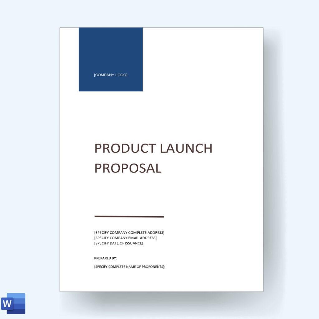 Product Launch Proposal Template - MbcVirtual