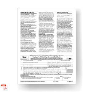 Form W-4, Employee's Withholding Certificate 2018 - MbcVirtual