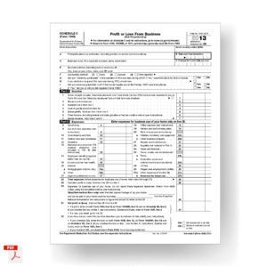 Schedule C (Form 1040), Profit or Loss from Business (Sole ...
