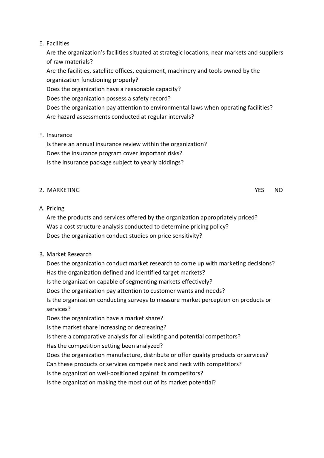 Management Audit Checklist Template - MbcVirtual