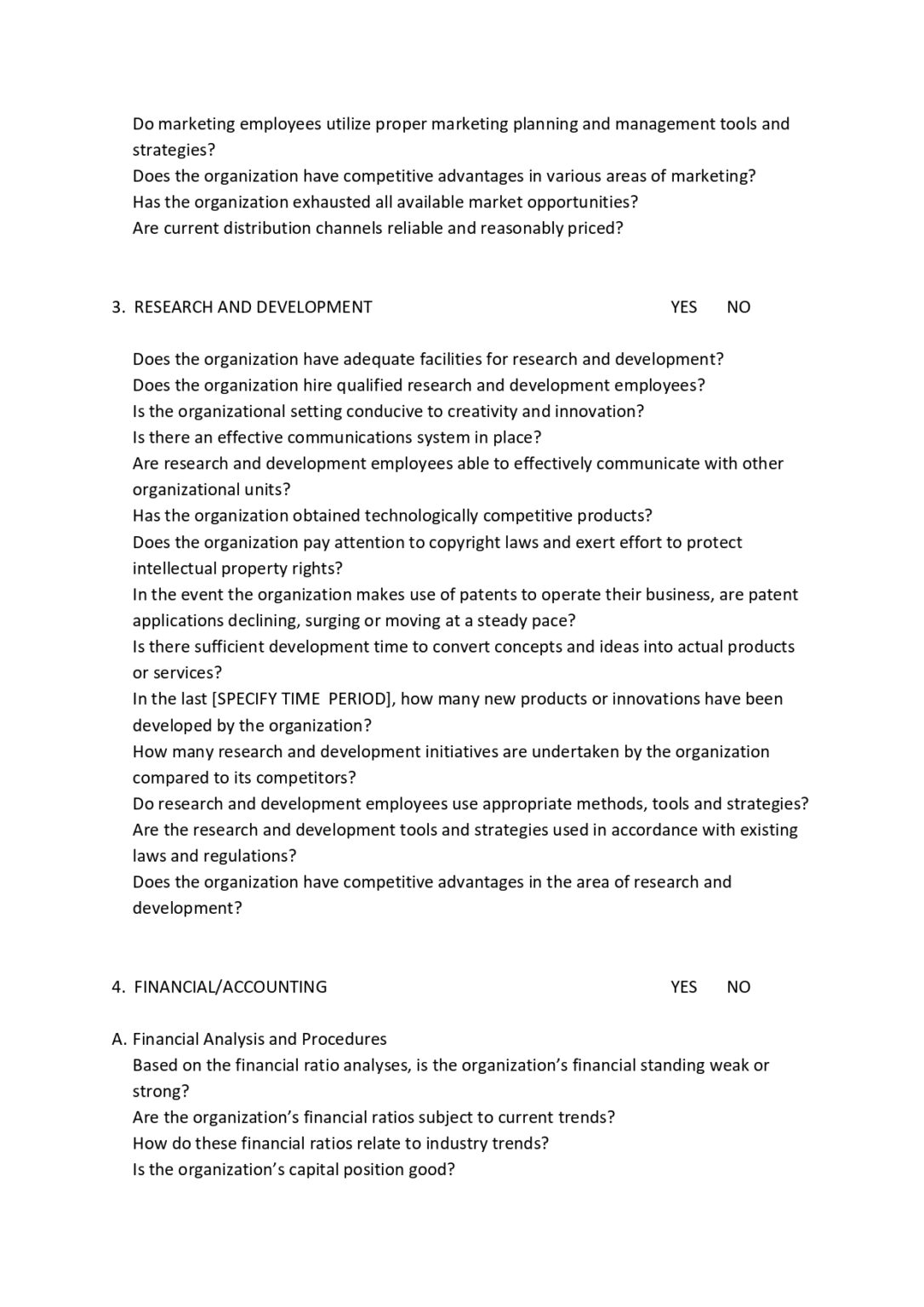 Management Audit Checklist Template - MbcVirtual