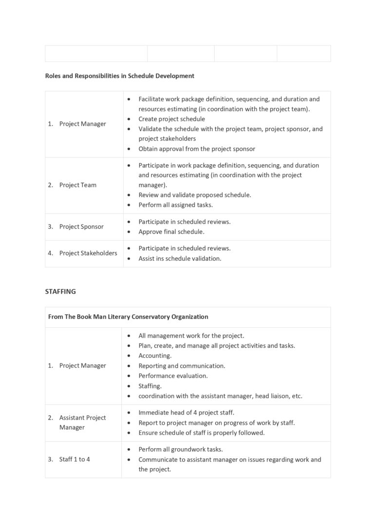 Project Management Work Plan Template - MbcVirtual