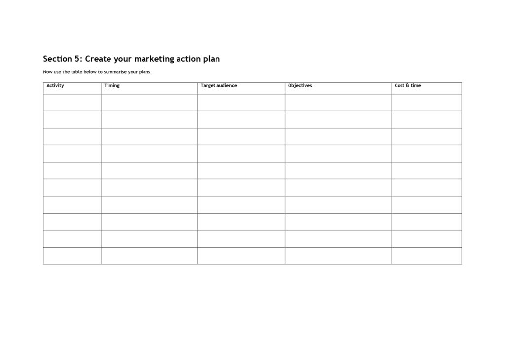 Marketing Plan Template - MbcVirtual