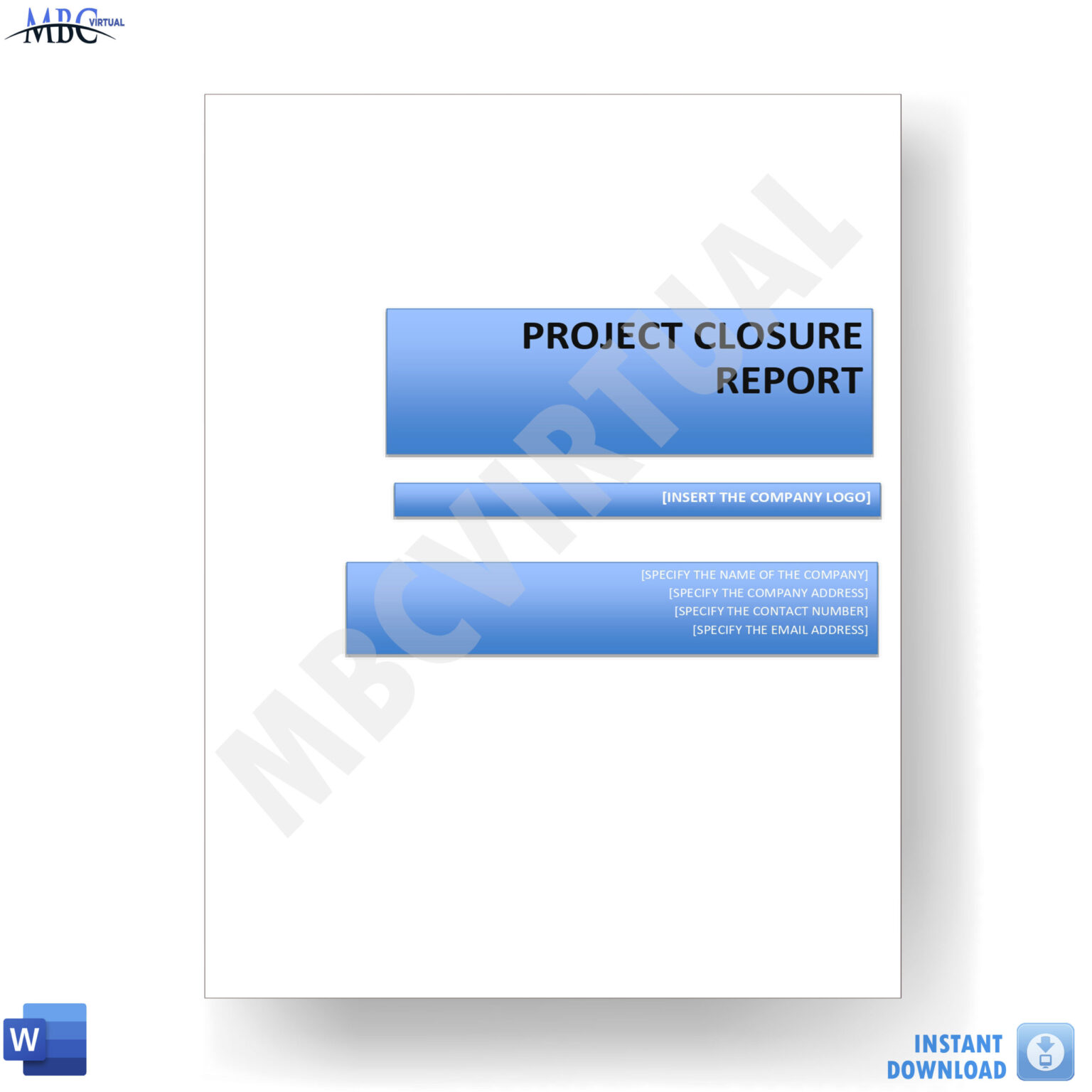 Project Closure Report Template - MbcVirtual
