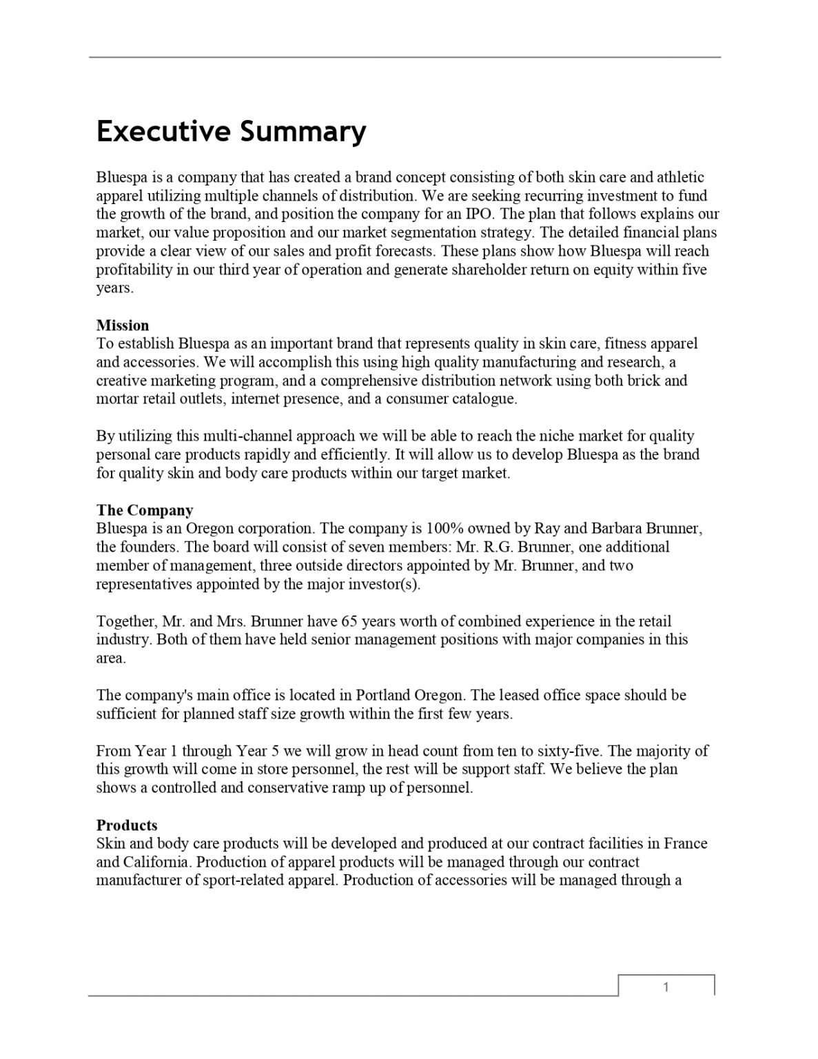 Pro Cosmetics Manufacturing Business Plan Template - MbcVirtual