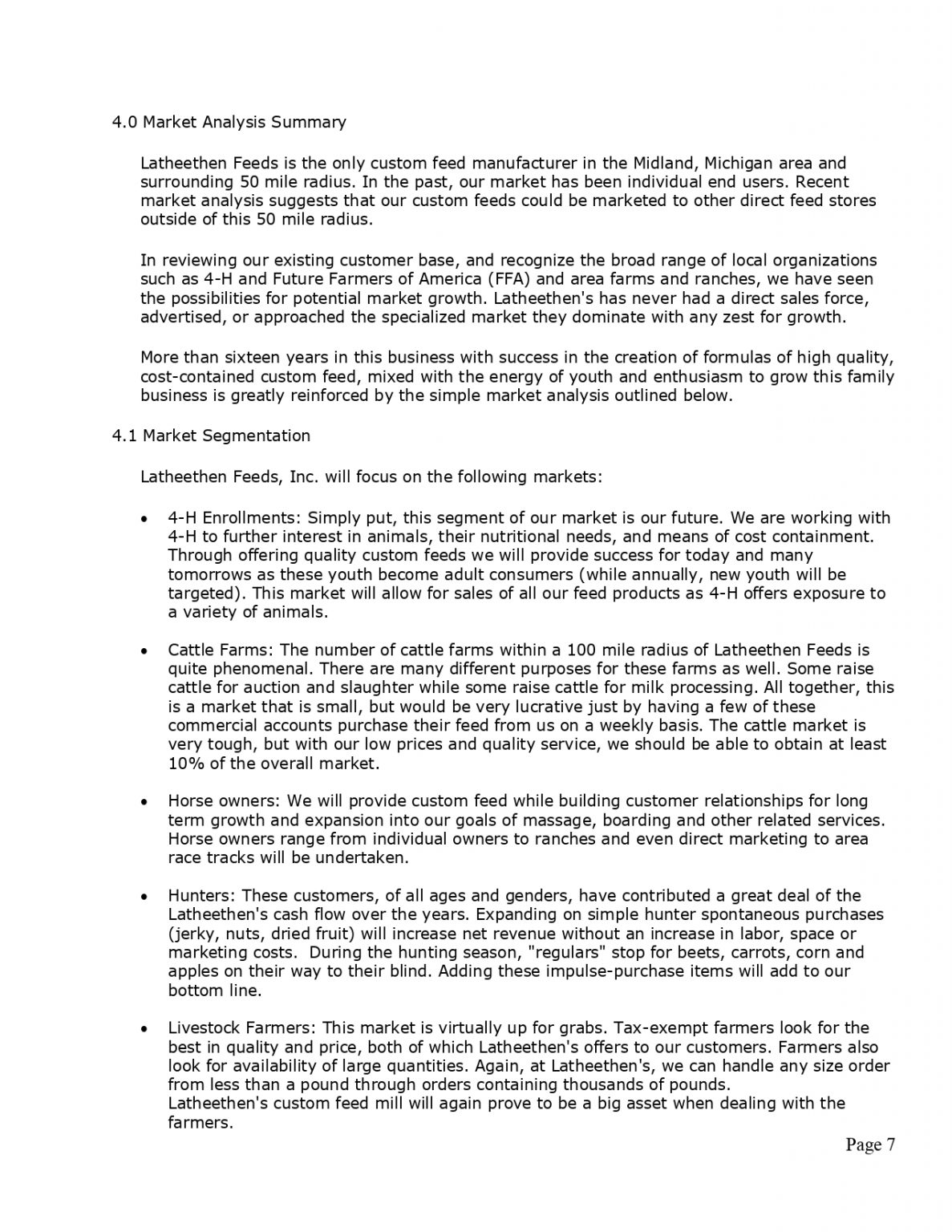 Pro Feed and Farm Supply Business Plan Template - MbcVirtual