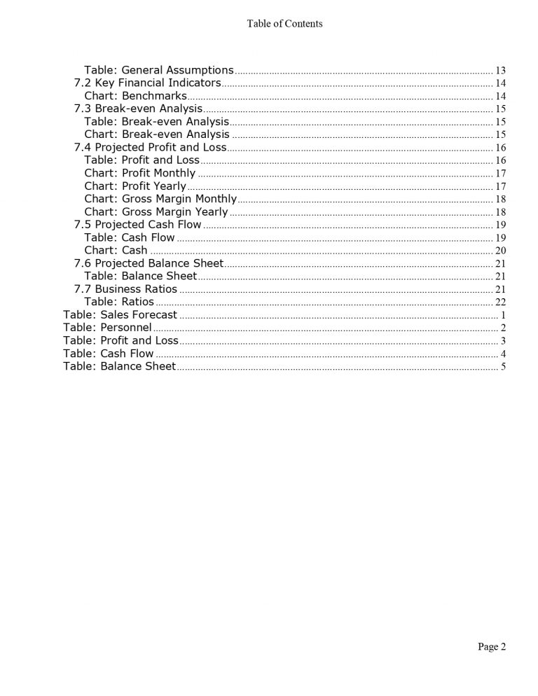 Pro Health Club Business Plan Template - MbcVirtual