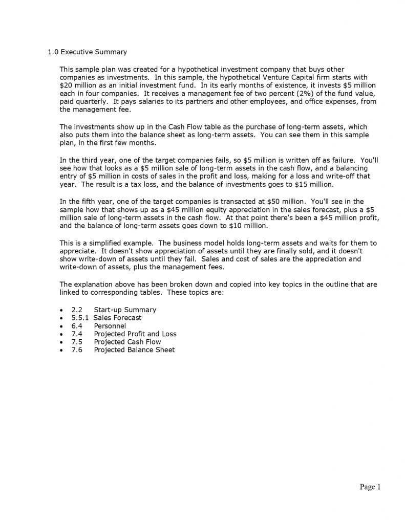 Pro Investment Company Business Plan Template - MbcVirtual