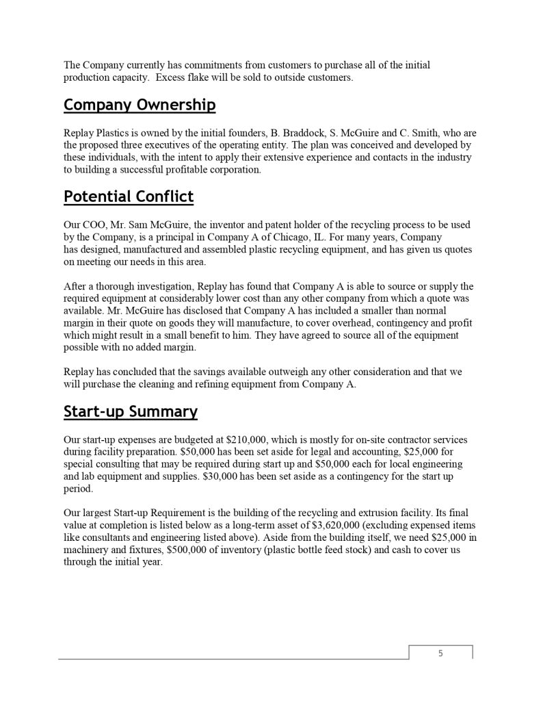 Pro Plastics Recycling Business Plan Template - MbcVirtual
