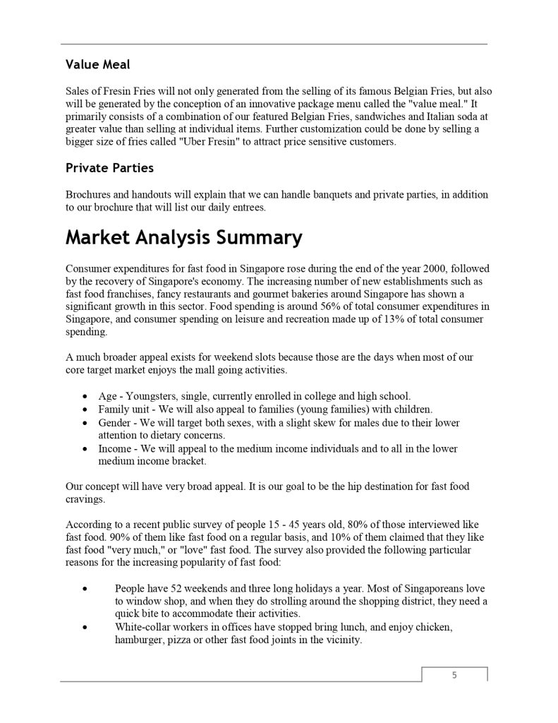 Pro Fast Food Restaurant Business Plan Template - MbcVirtual