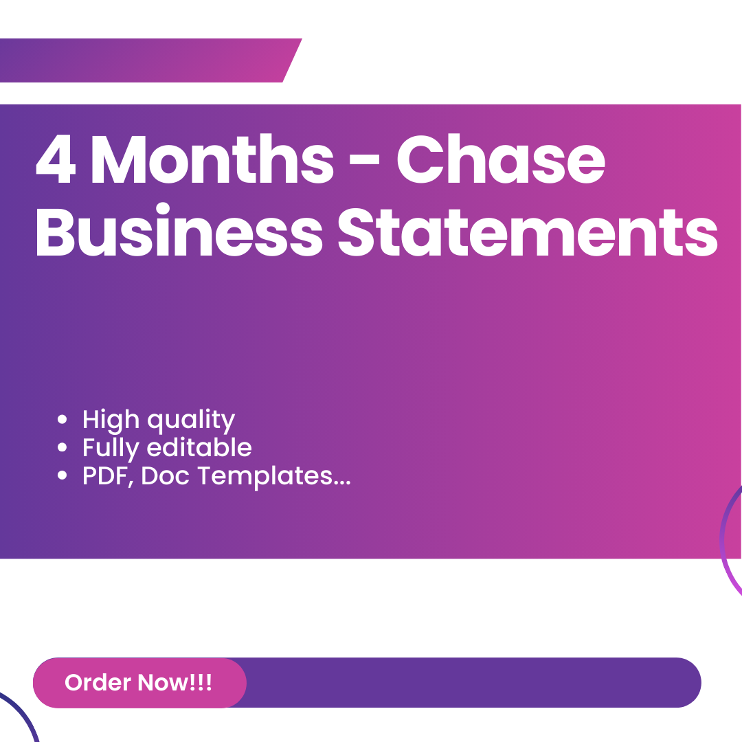 4 Months - Chase Business Statements - MbcVirtual